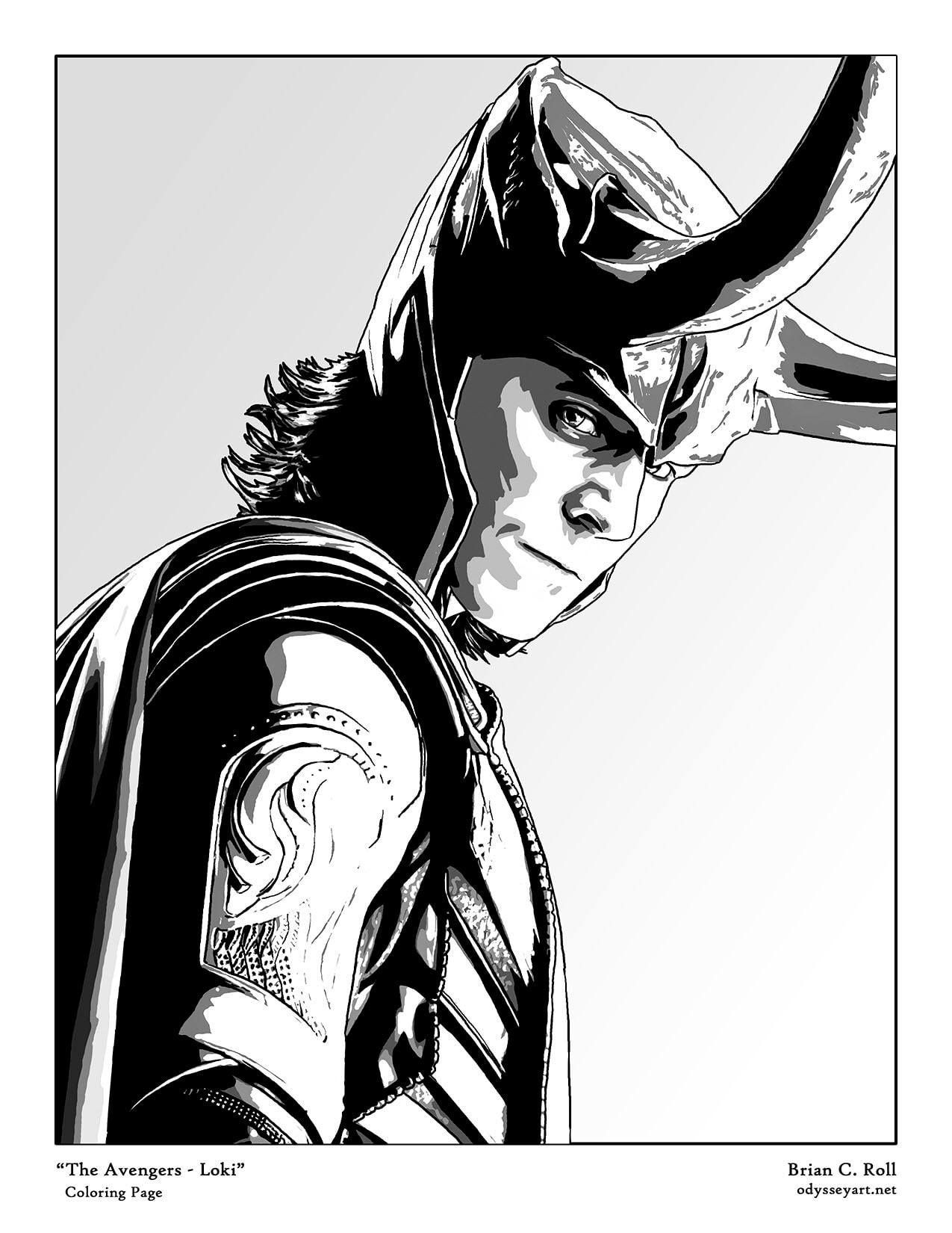 loki coloring page
