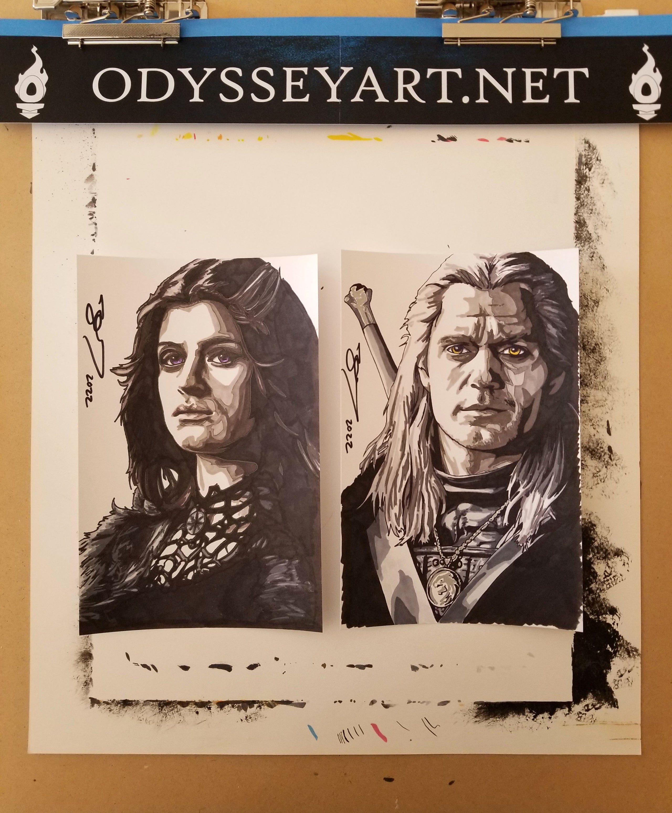 Witcher original sketch art | Odyssey Art | Art of Brian C. Roll ...