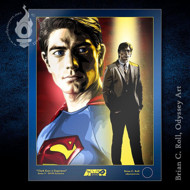 Brandon Routh Clark Kent Superman Art | Brian C. Roll | Odyssey Art ...